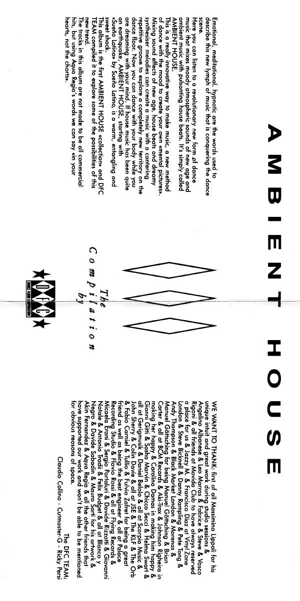 Buy Various : Ambient House (The Compilation By DFC) (CD, Comp) Online ...